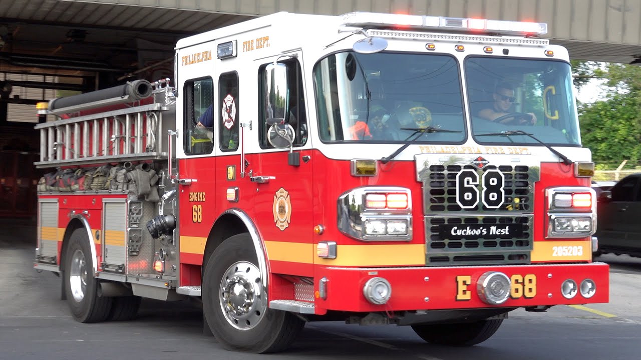 Philadelphia Fire Department Engine 68 & Battalion 7 Responding - YouTube