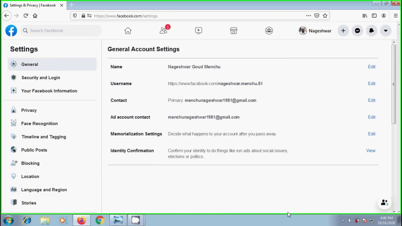 Facebook: how to review the emails sent by Facebook - YouTube