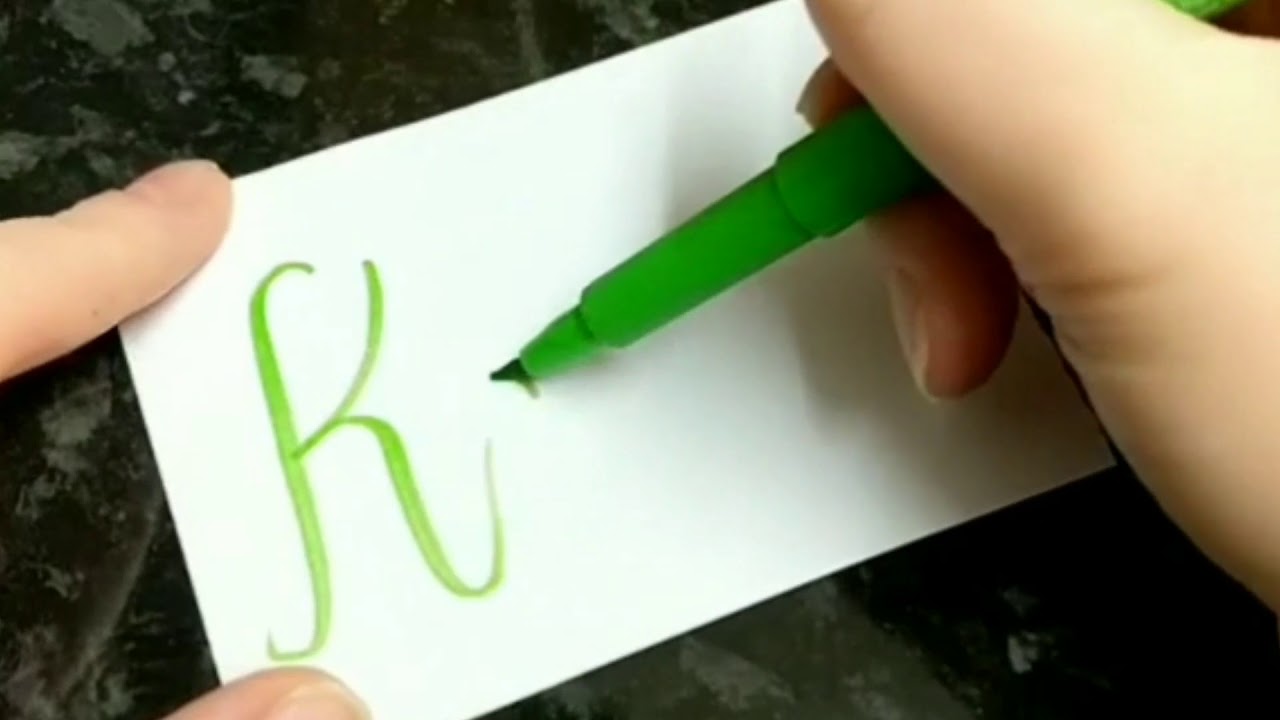 Kate - - modern calligraphy name - YouTube