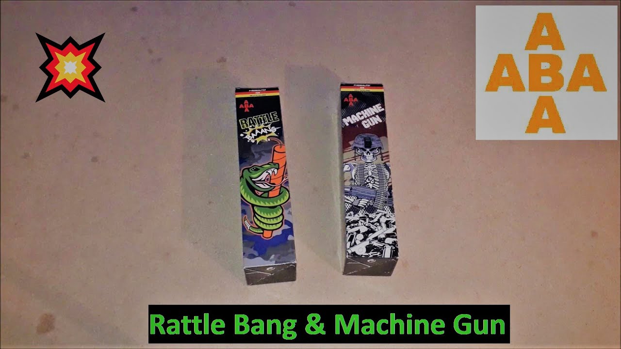 ABA Rattle Bang und Machine Gun (2019er Charge) | 🔥GreatFireworks🔥 ...