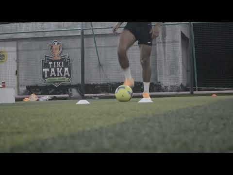 Double Leg Forward-Backward Hops, outside Touch to Pull - YouTube