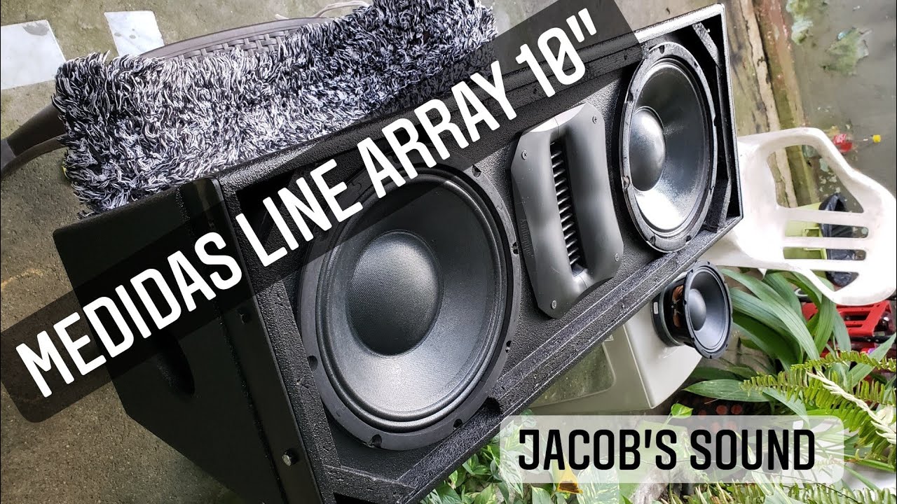 Sistema Line Array 10" Medidas!!!! - YouTube
