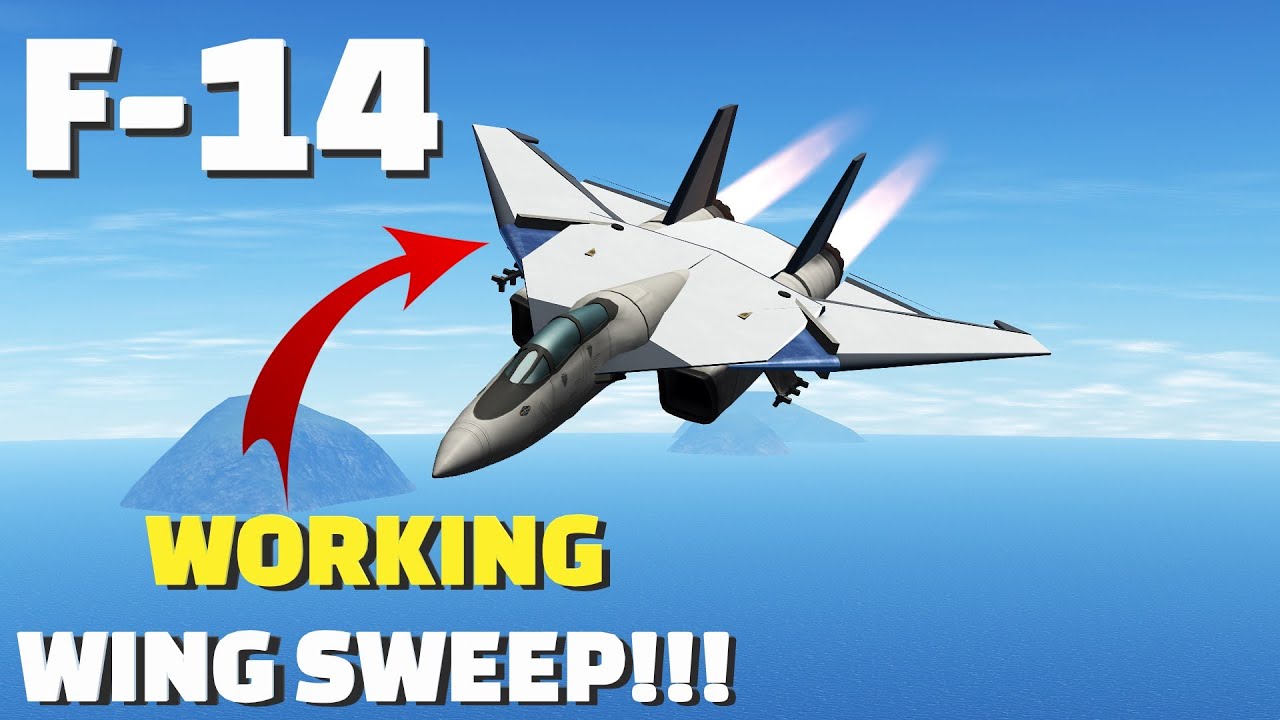 Working Wing Sweep || f14 concept || Kerbal Space Program - YouTube