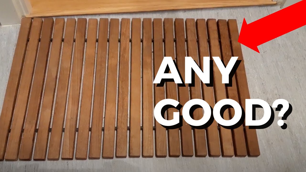 Best Bath String Mat? | Nordic Style Premium Teak Shower and Bath Mat ...