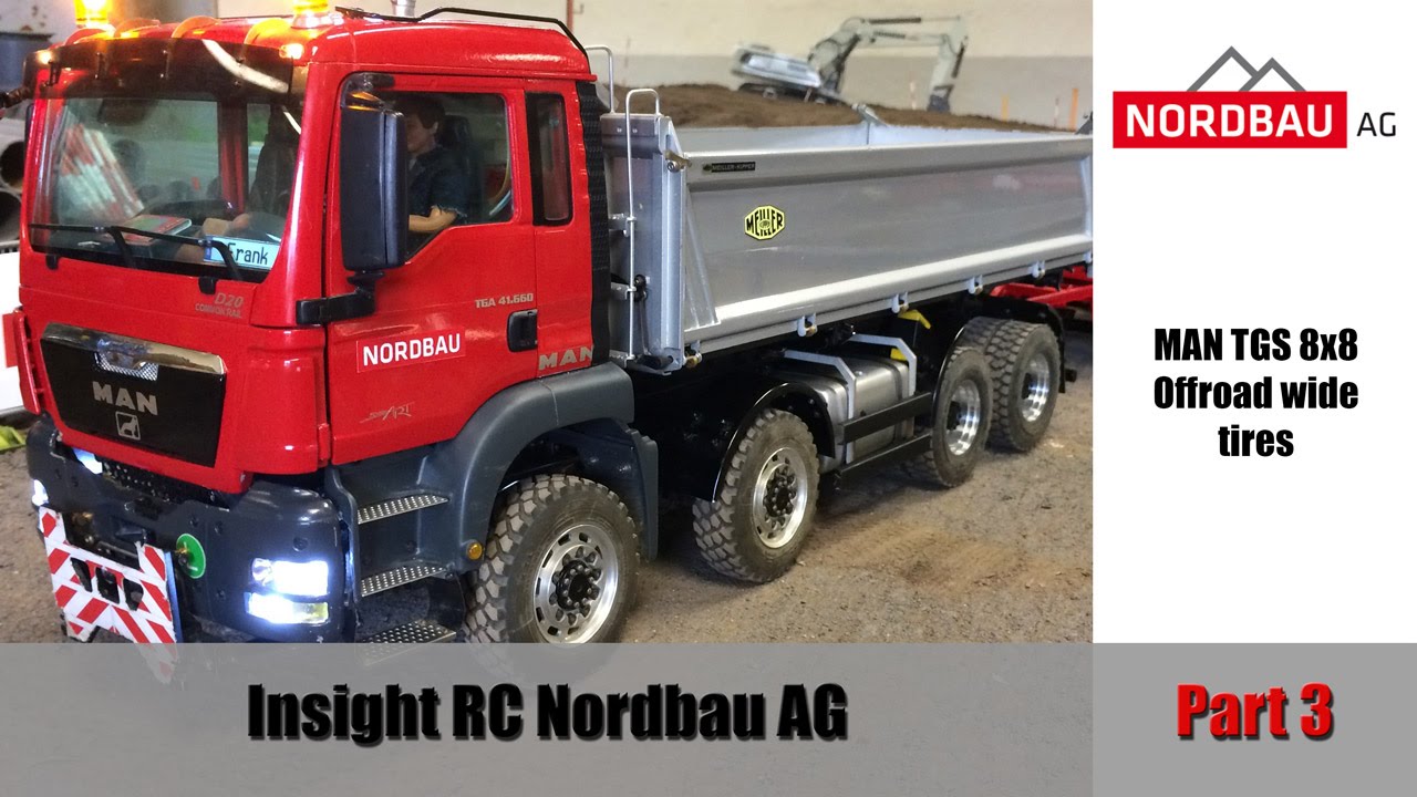 MAN TGS 8x8 new offroad wide tires - YouTube