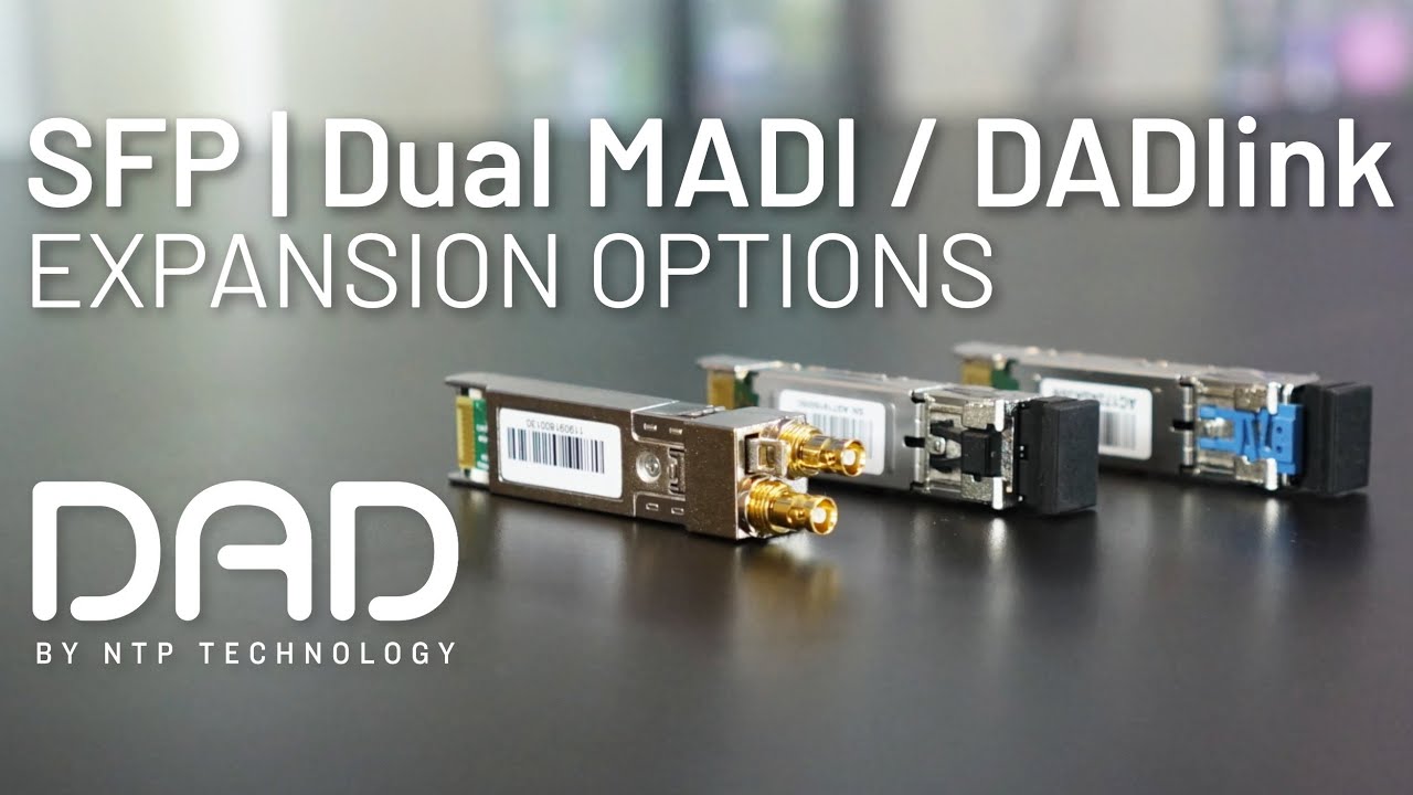 SFP Modules for DUAL MADI / DADlink Expansion Module - YouTube