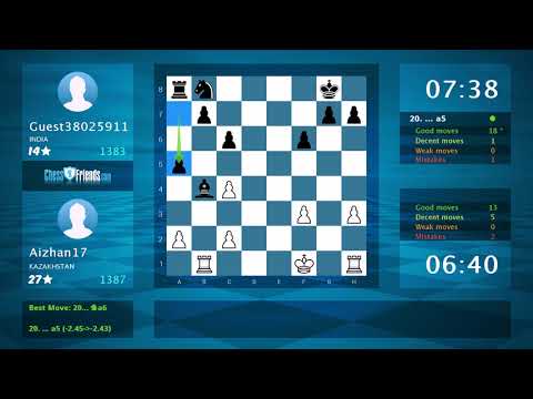 Chess Game Analysis: Aizhan17 - Guest38025911 : 1-0 (By ChessFriends.com)