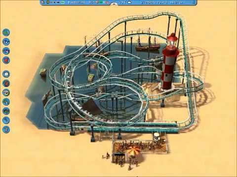 RCT3 Pipeline Coaster 'Tubular' - YouTube