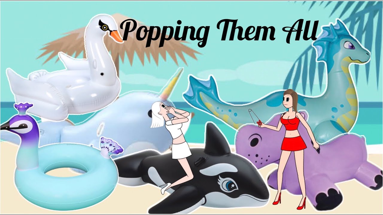 Popping All The Inflatables. Animation - YouTube