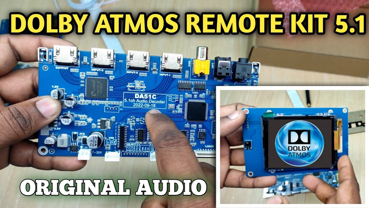 DOLBY ATMOS REMOTE KIT 5.1//G STAR 5.1 COLOUR DSP REMOTE KIT//UNBOXING ...