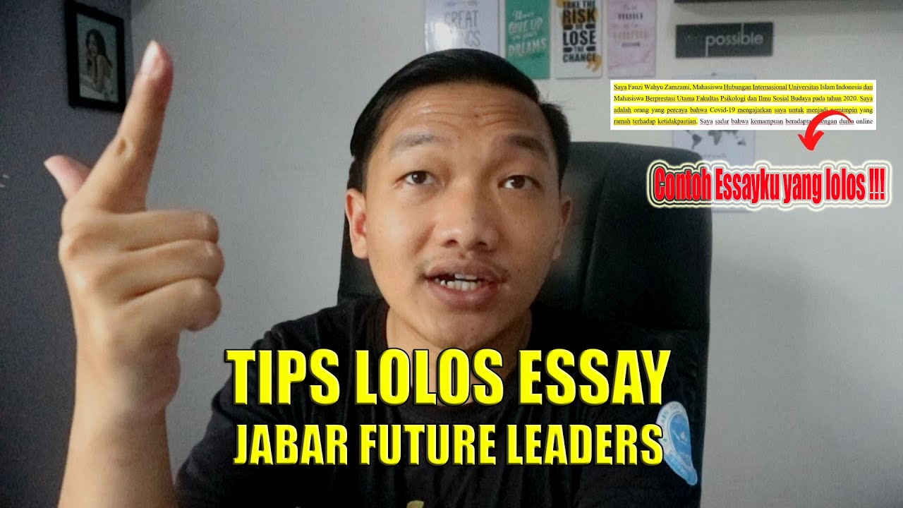 TIPS MEMBUAT ESSAY JABAR FUTURE LEADERS (AJUDAN MILENIAL GUBERNUR JAWA ...