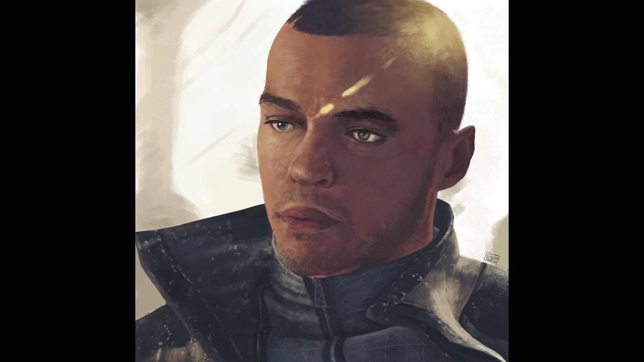 Markus (Detroit: Become Human) - Speed drawing & paint! - YouTube