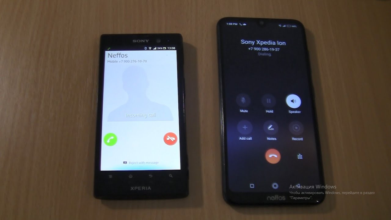 Incoming call & Outgoing call at the Same Time Sony xperia Ion +Neffos ...
