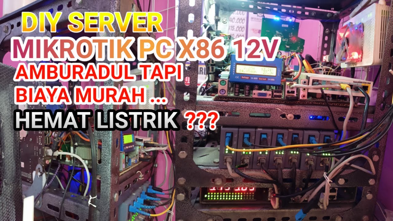 Review Server Rt Rw Net Menggunakan Mikrotik Pc x86 Dengan Daya 12V ...