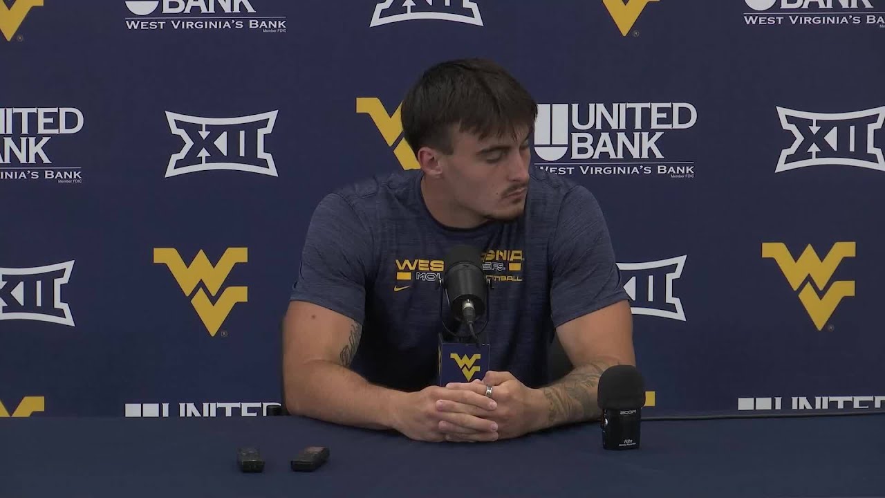 WATCH: WVU punter Oliver Straw discusses offseason surgery, fall camp ...