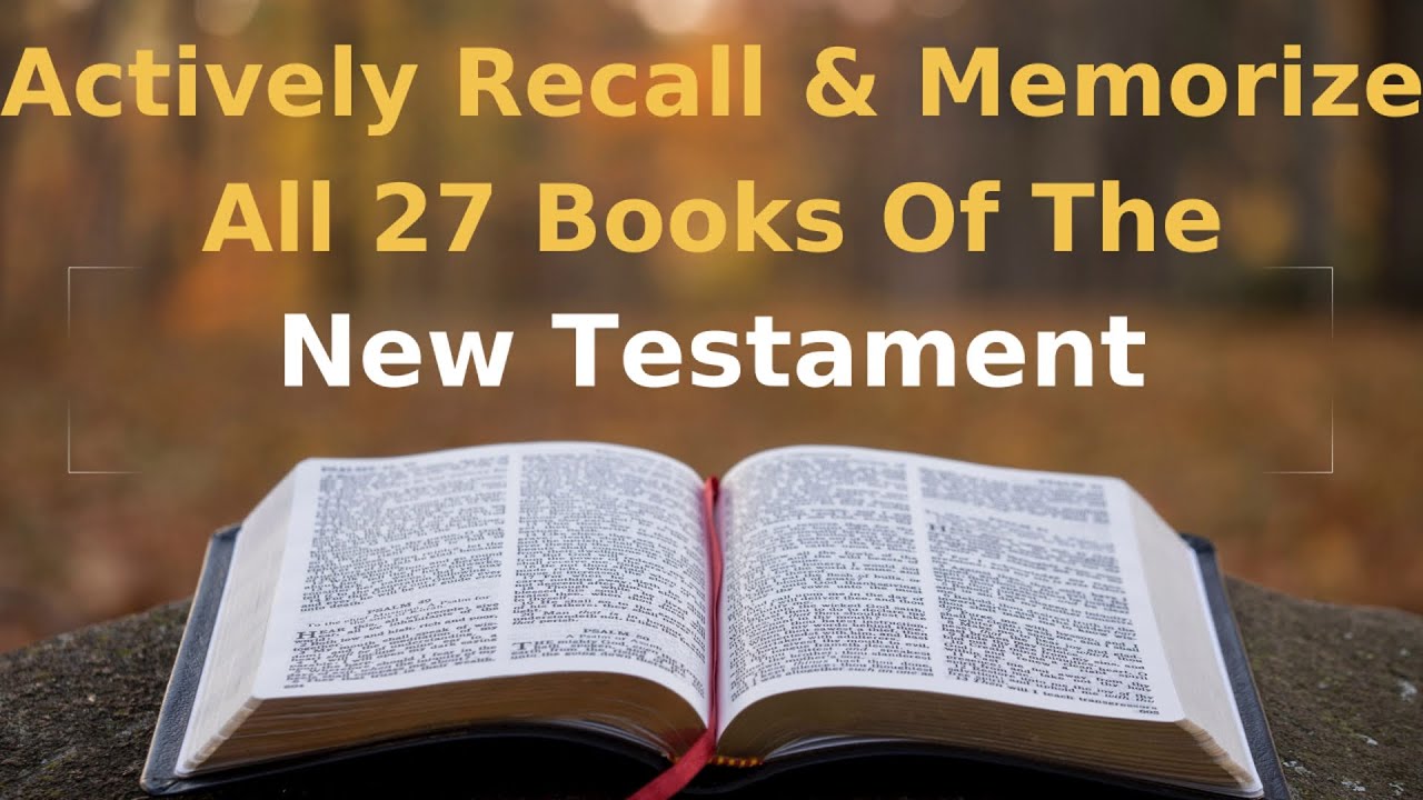 Actively Recall & Memorize the Books of the Bible ️📖 (New Testament) 10 ...