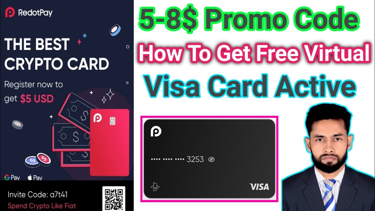 Redotpay visa card Promo code বোনাস সহ নিন! Redotpay Virtual card 50% ...