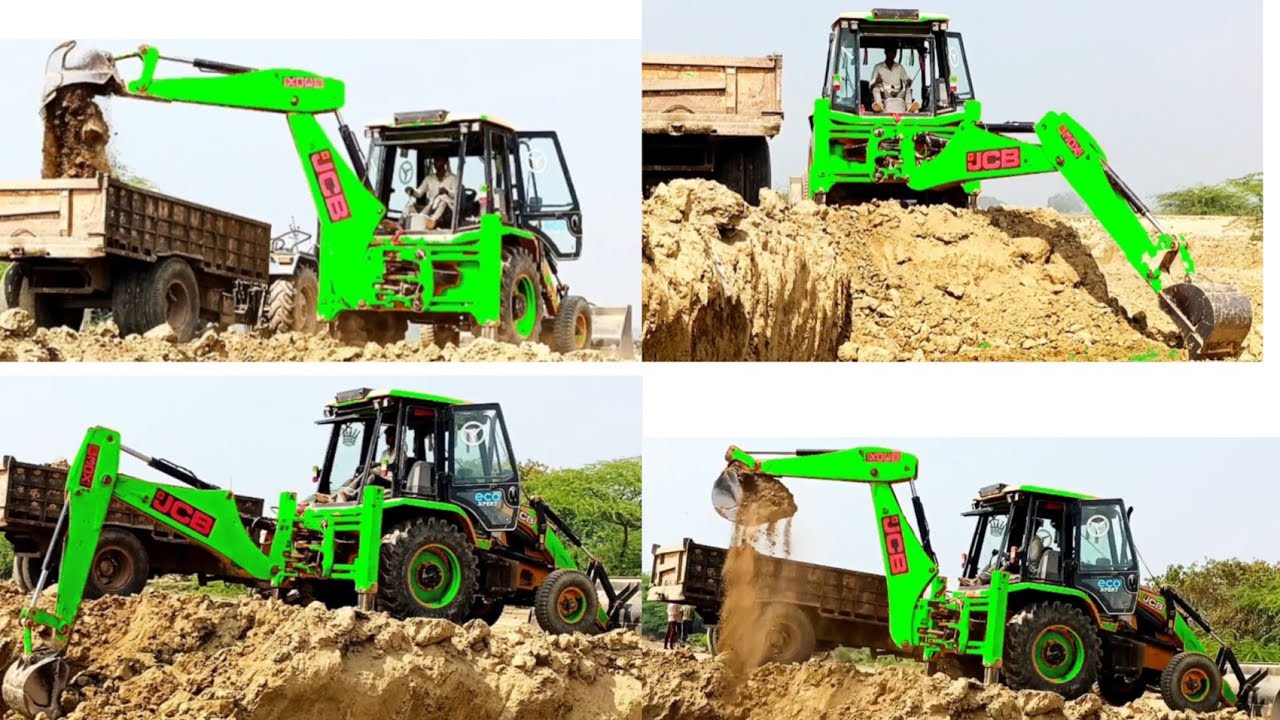 New Green JCB 3DX Eco 2025 Model | Powerful Performance | JCB Loading ...