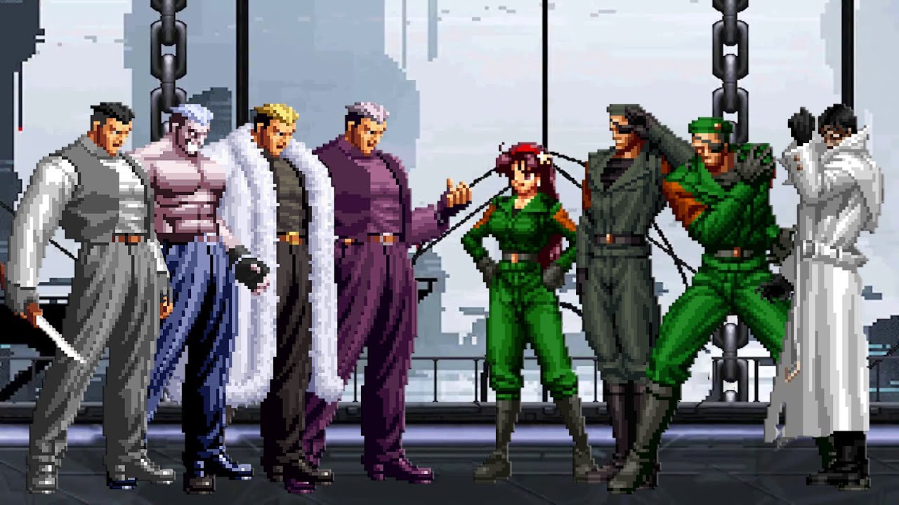[KOF Mugen] Ryuji Yamazaki Team vs Heidern Team - YouTube