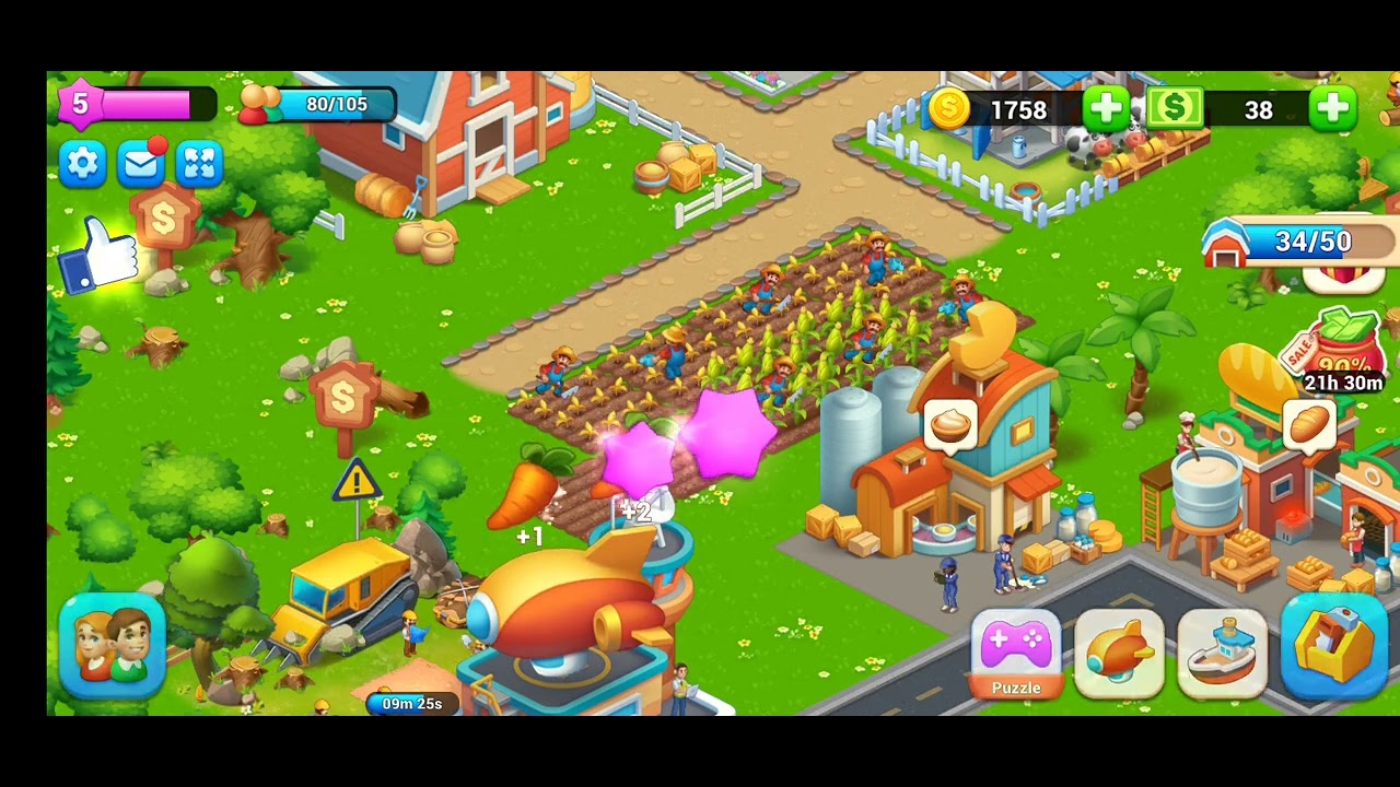 Farm City : Farming & City Building Gameplay - YouTube