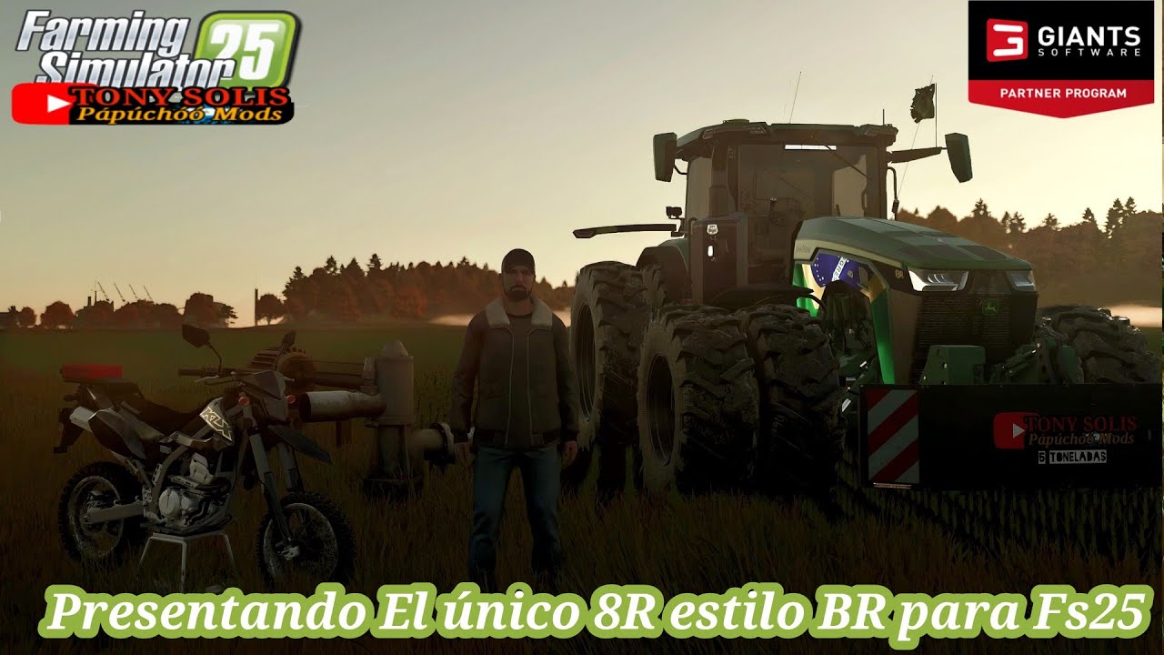 FS25 Presentando 8R Estilo BR Sonido Ronco // Prueba de MODS// Gráficos ...