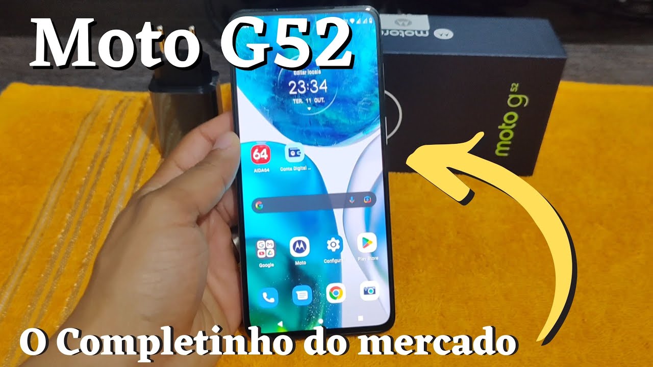 MOTO G52, UNBOXING E PRIMEIRAS IMPRESSÕES! - YouTube
