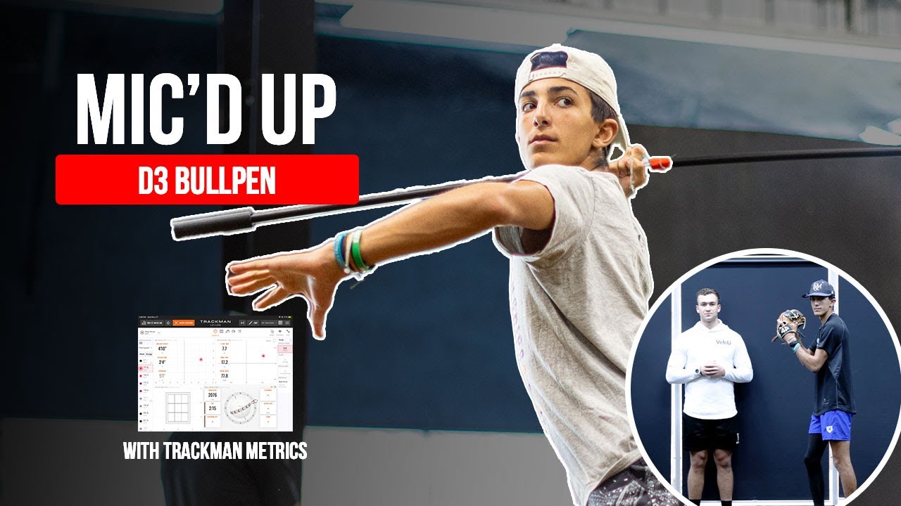 D3 Pitcher Mic'd Up Bullpen | Bijan Anvar Touch & Feel Bullpen Work ...