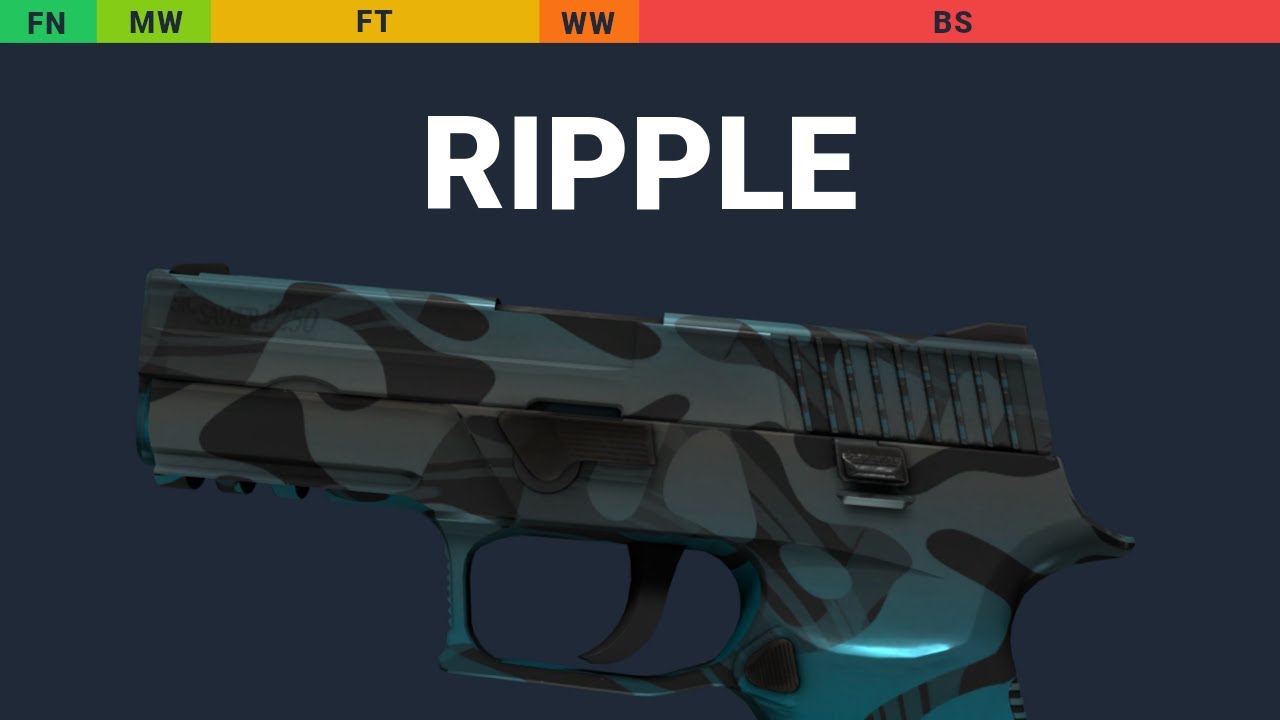 P250 Ripple - Skin Float And Wear Preview - YouTube