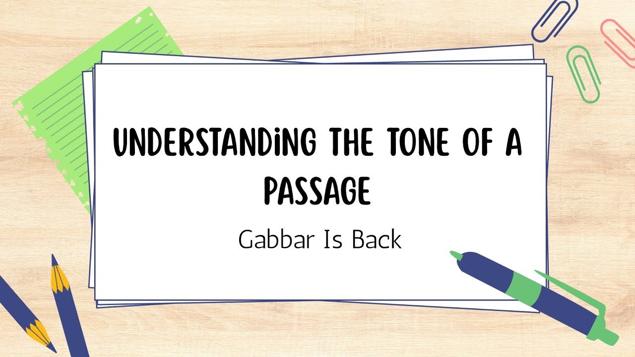 Tone of Passage Explained with Examples | Master Reading Comprehension ...