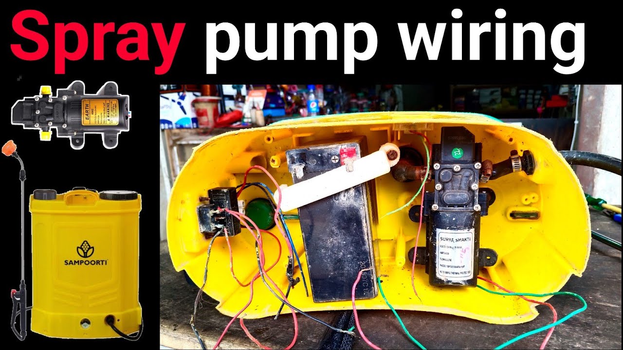 ️ Agriculture spray pump wiring connection - YouTube
