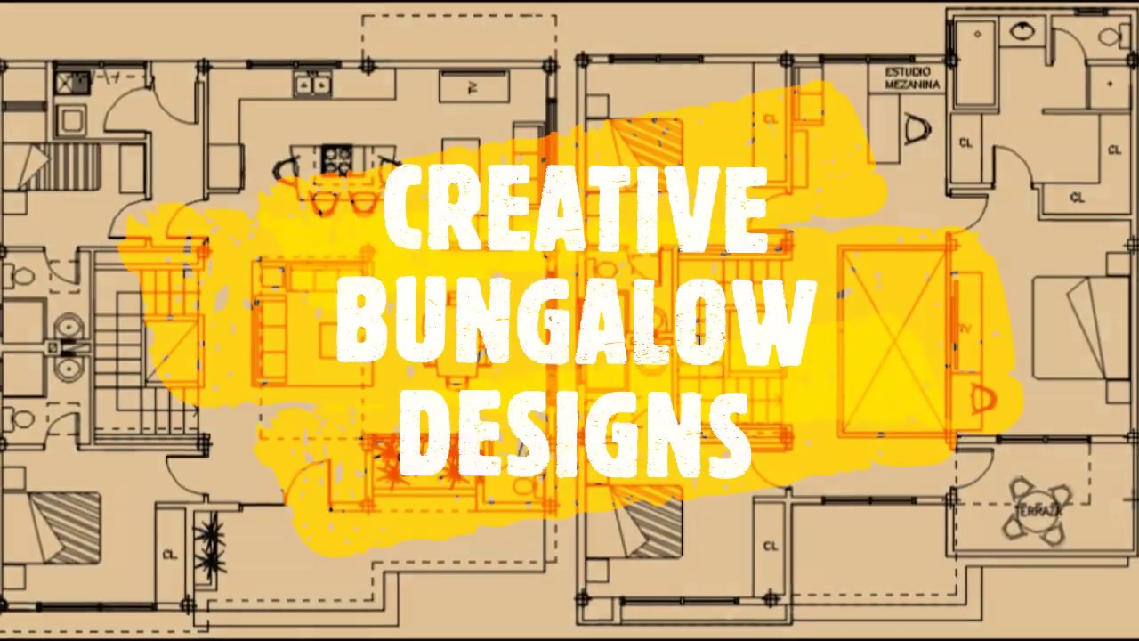 CREATIVE BUNGALOW DESIGNS | CADBULL FILES | - YouTube