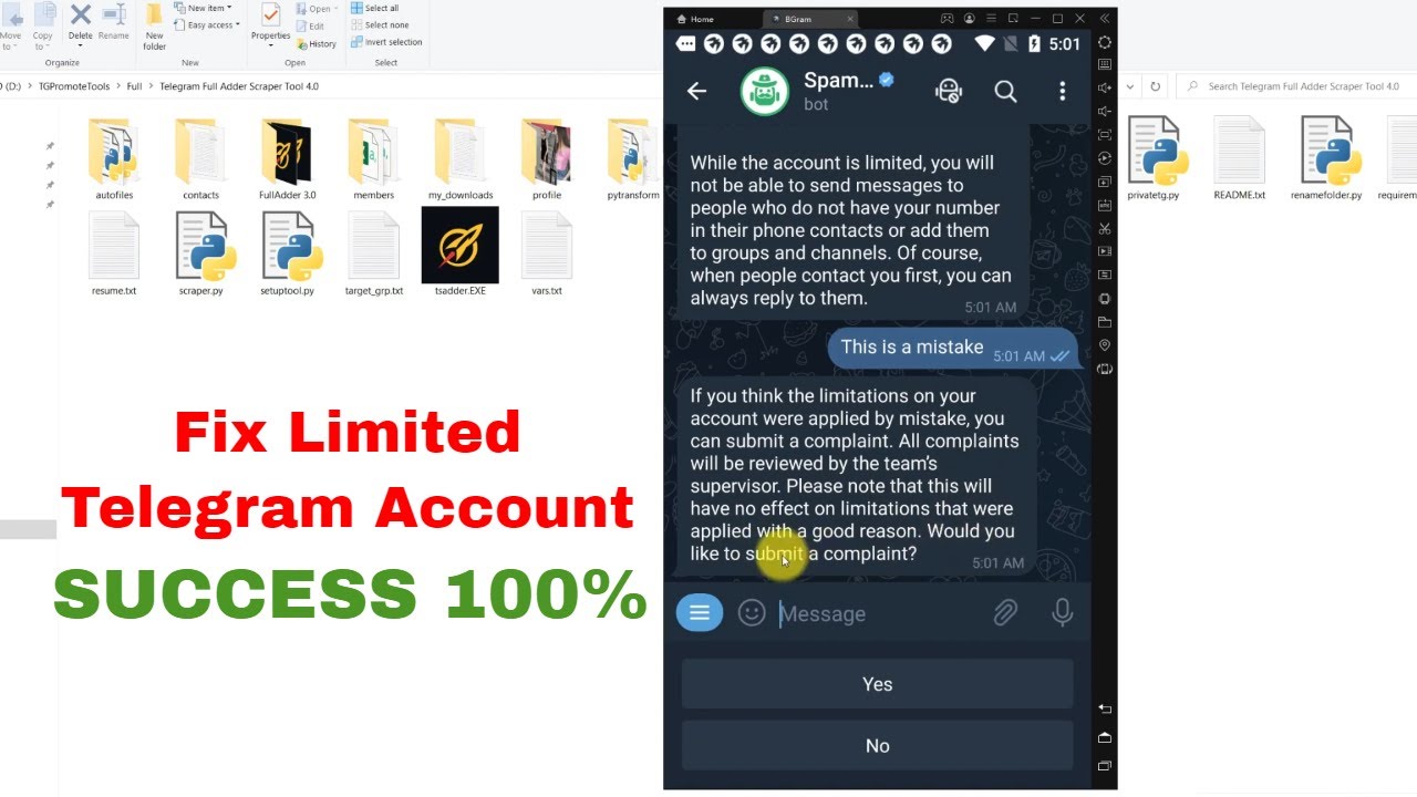 របៀប Remove Spam ក្នុង Telegram Account ដើម្បីដោះ Fix Limited Telegram ...