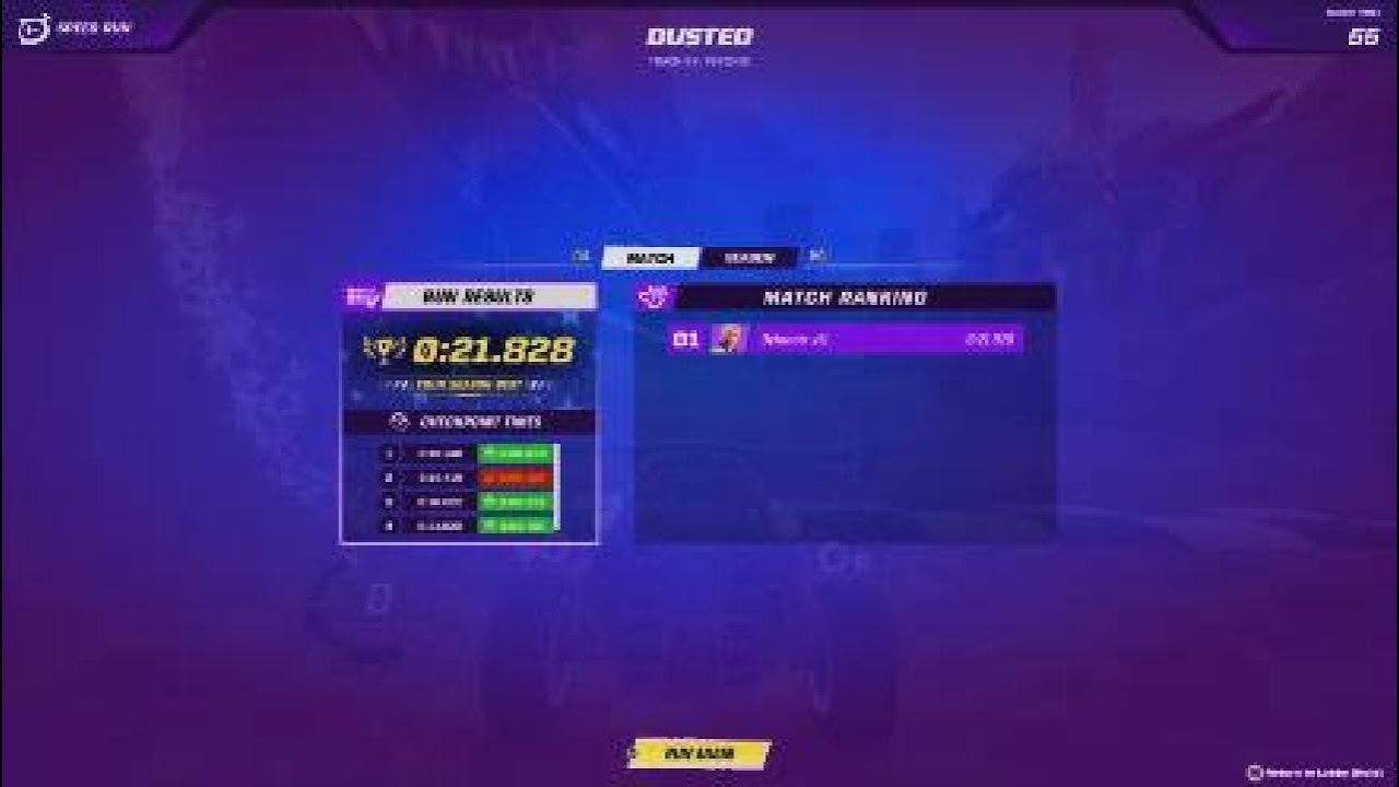 Dusted 21.828s World record Rocket racing - Speed run - YouTube