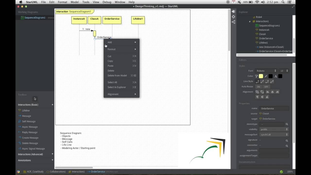 Sequence Diagrams - Notations Demo - YouTube