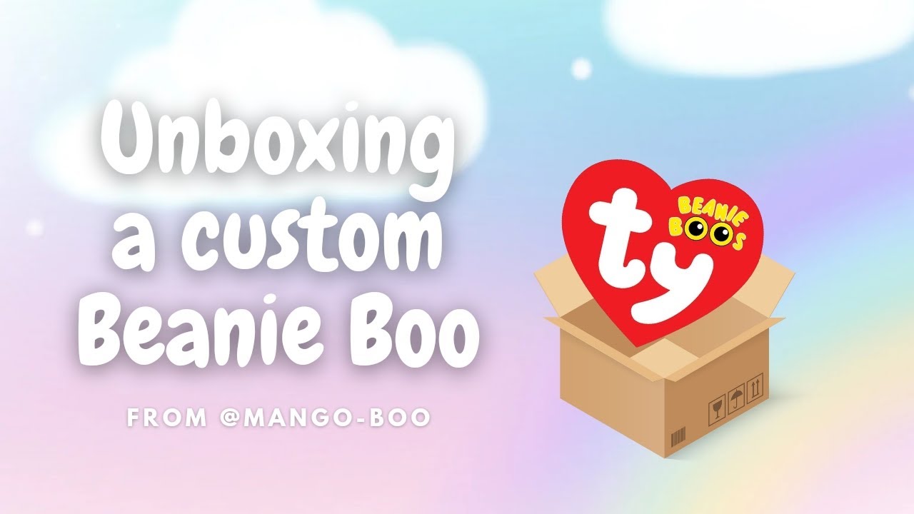 Unboxing a custom Beanie Boo that I brought from @Mango-boo - YouTube
