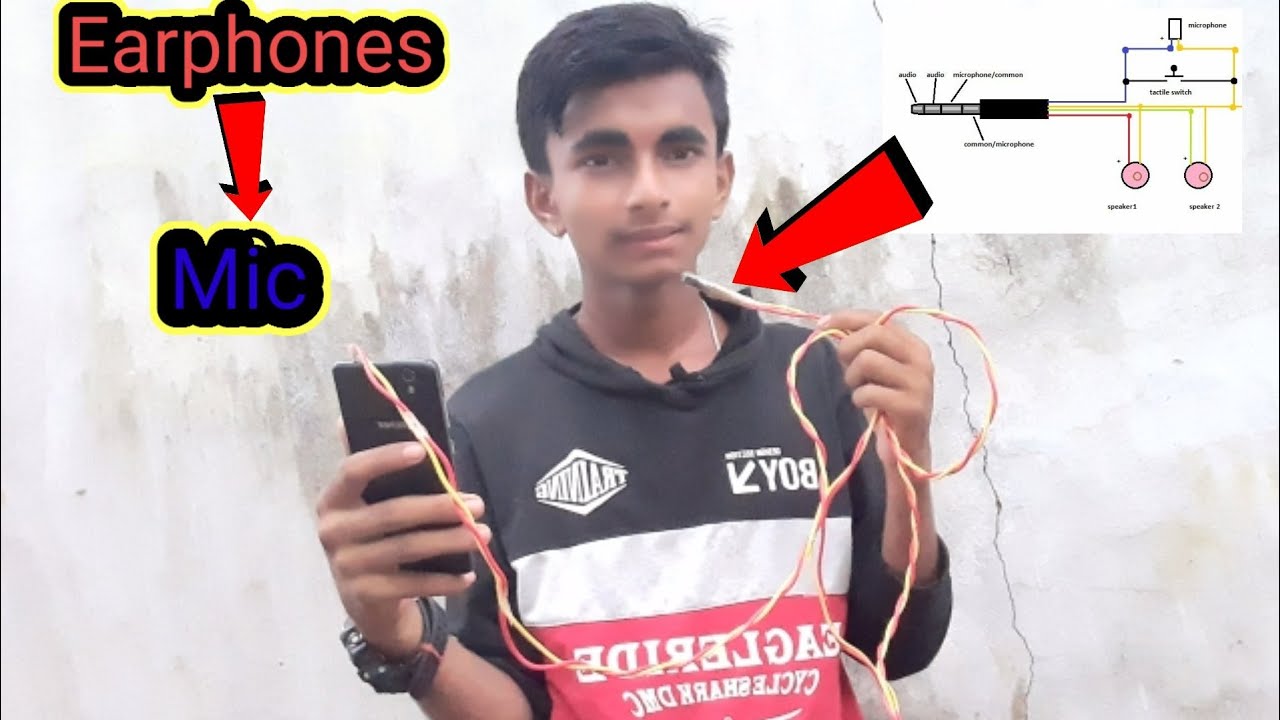 How to make a mic from earphones// 100%working mic on all mobile phone ...