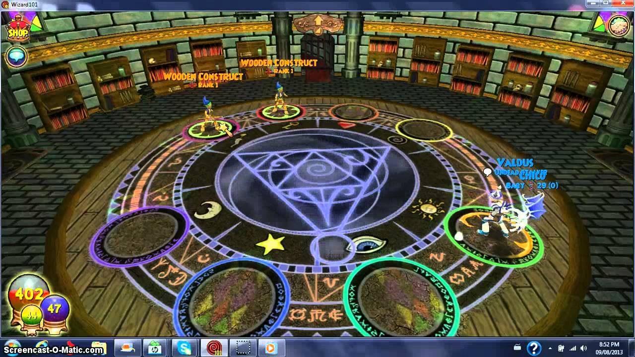 lets play wizard101 ep2 golem tower - YouTube