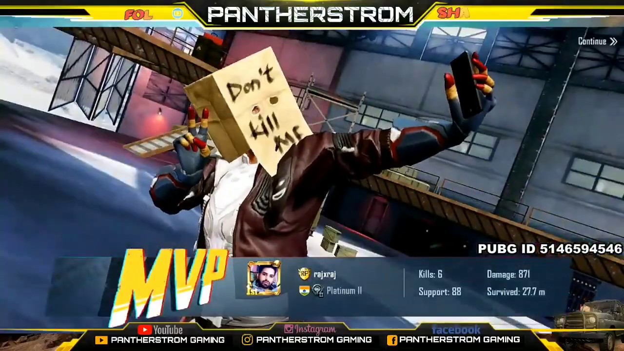 CHICKEN DINNER TADKA ANG ANG FADKA PUBGMOBILE | #PANTHERSTORM GAMING ...