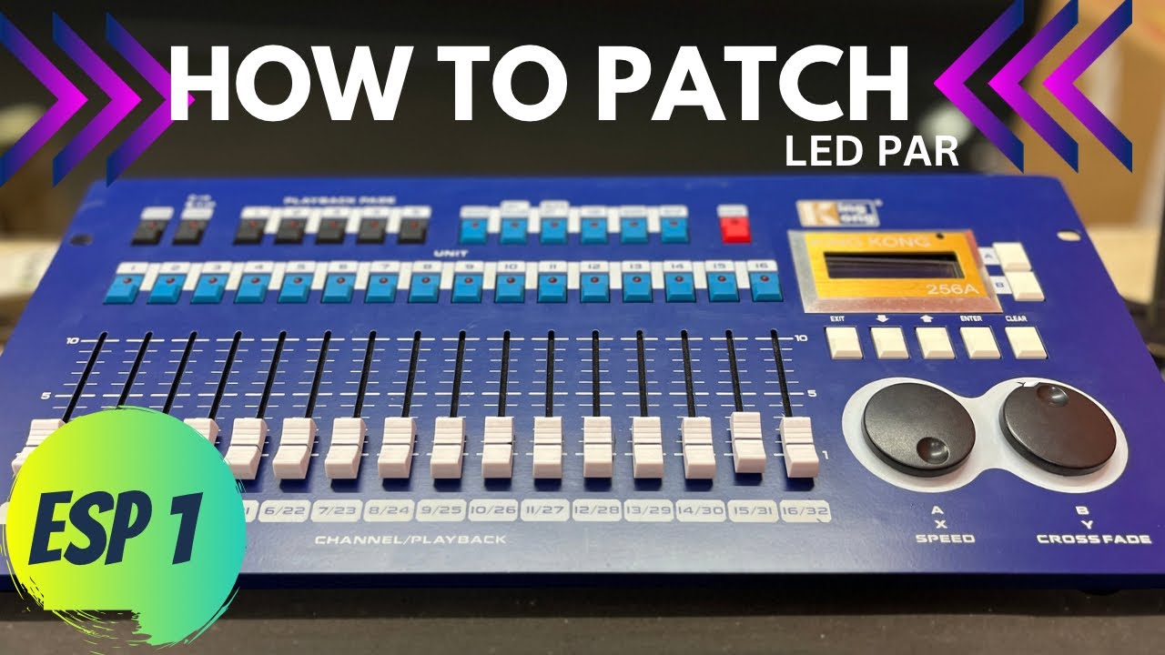 Kingkong 256A dmx controller How to patch Led par Big Dipper LP001#arunsounds_oneK - YouTube