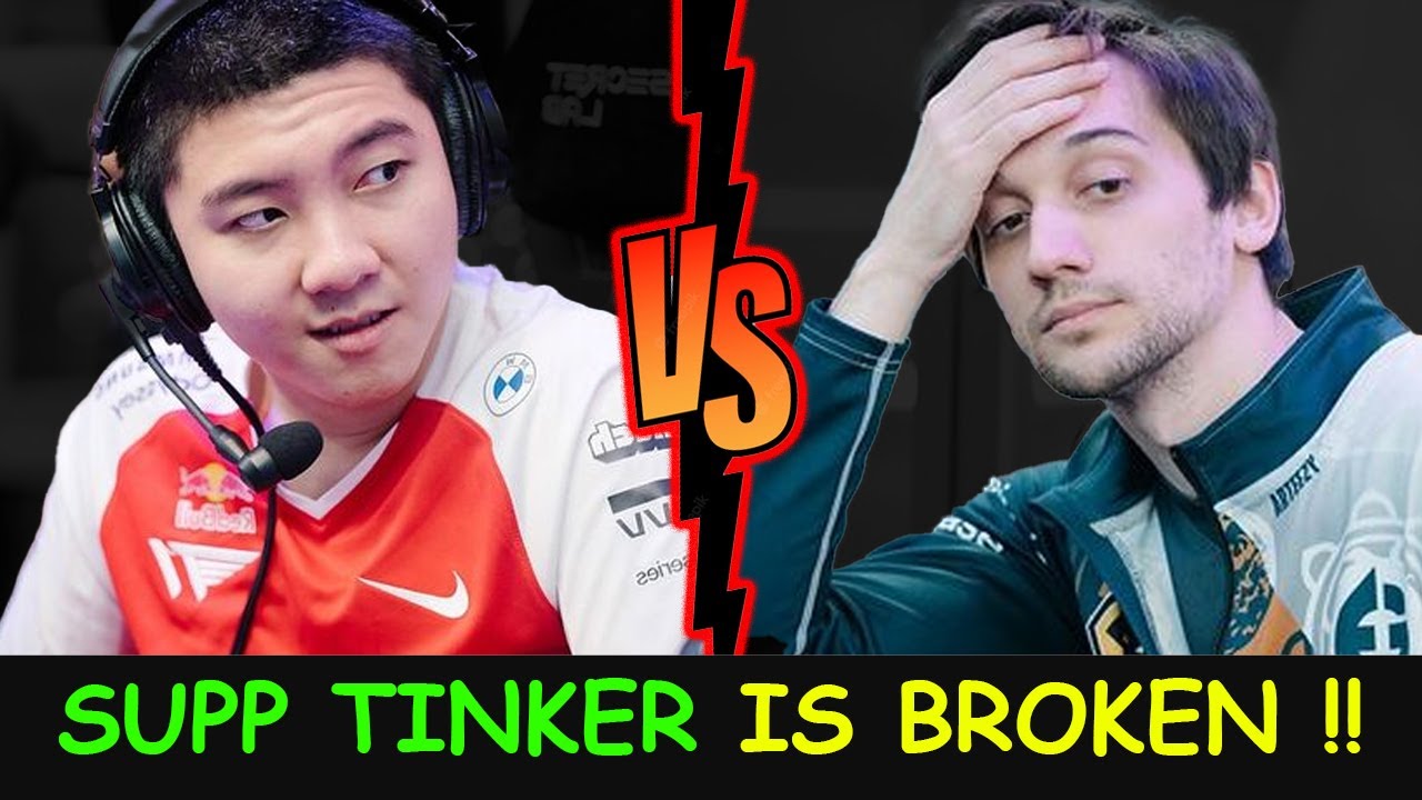 SUPPORT TINKER IS BROKEN - Whitemon Supp Tinker ft Gunnar vs Arteezy ft ...