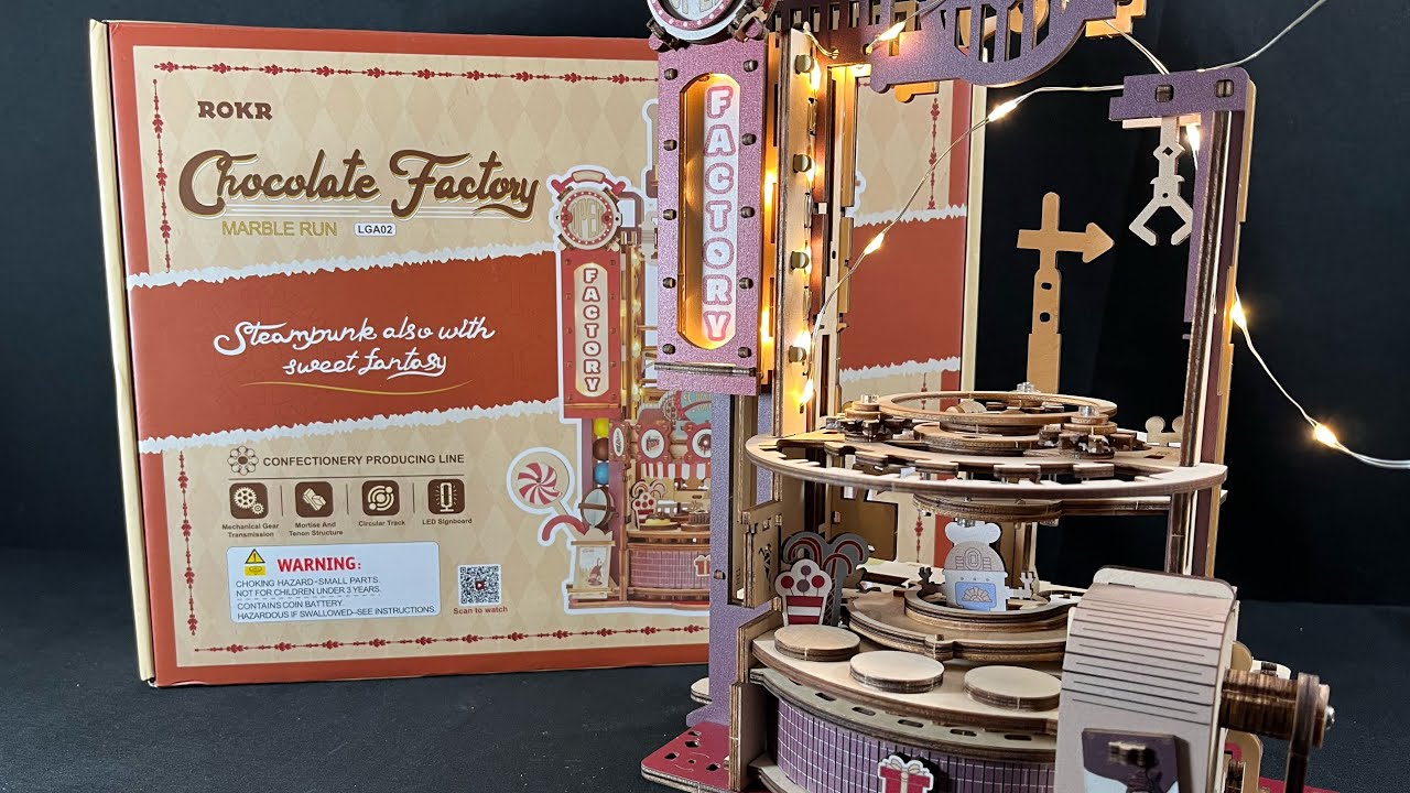 ROKR Chocolate Factory Marble Run Part 7 - YouTube