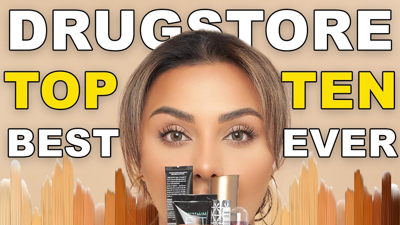 BEST DRUGSTORE MAKEUP RANKED: My Top 10 Drugstore Products - YouTube