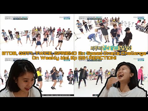 BTOB, GOT7, TWICE, GFRIEND - Weekly Idol 2x Speed Dance Reaction!