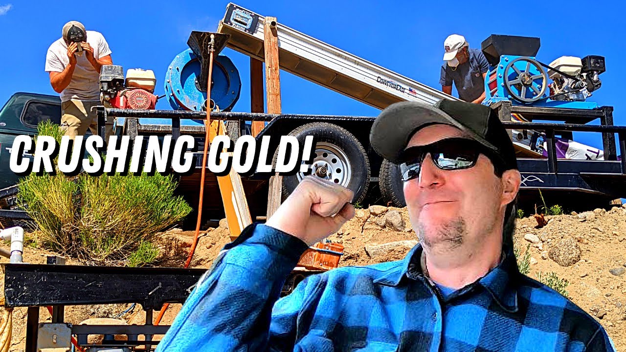 GOLD MINING Hammer Mill PULVERIZES 1 TON of GOLD ORE! - YouTube