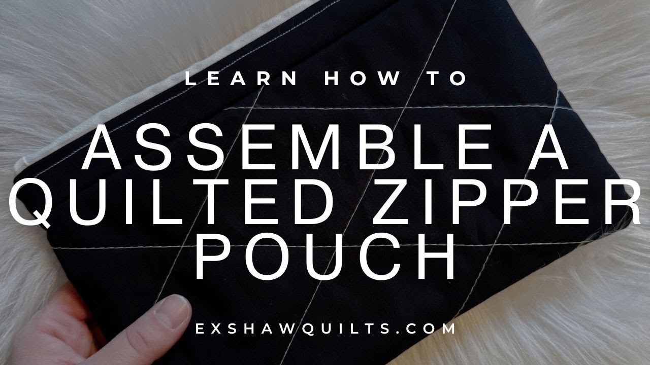 How to Sew a Quilted Zipper Pouch (Beginner Friendly!) | Full Step-by ...