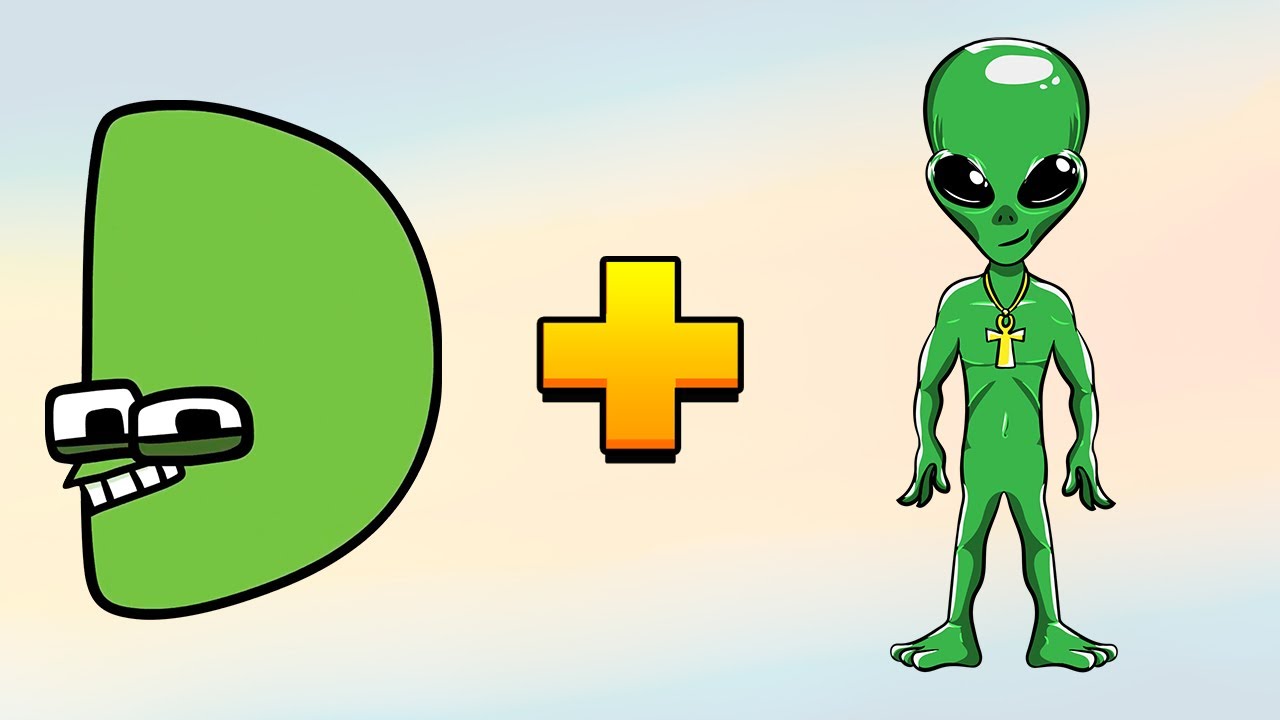 D + Alien = ??? / Alphabet Lore Animation - YouTube
