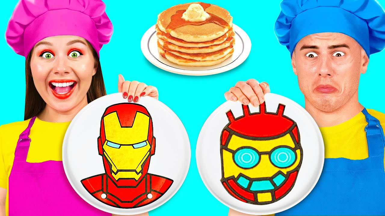 Desafio da Panqueca Artística | Desafios Engraçados por Fun Tun - YouTube