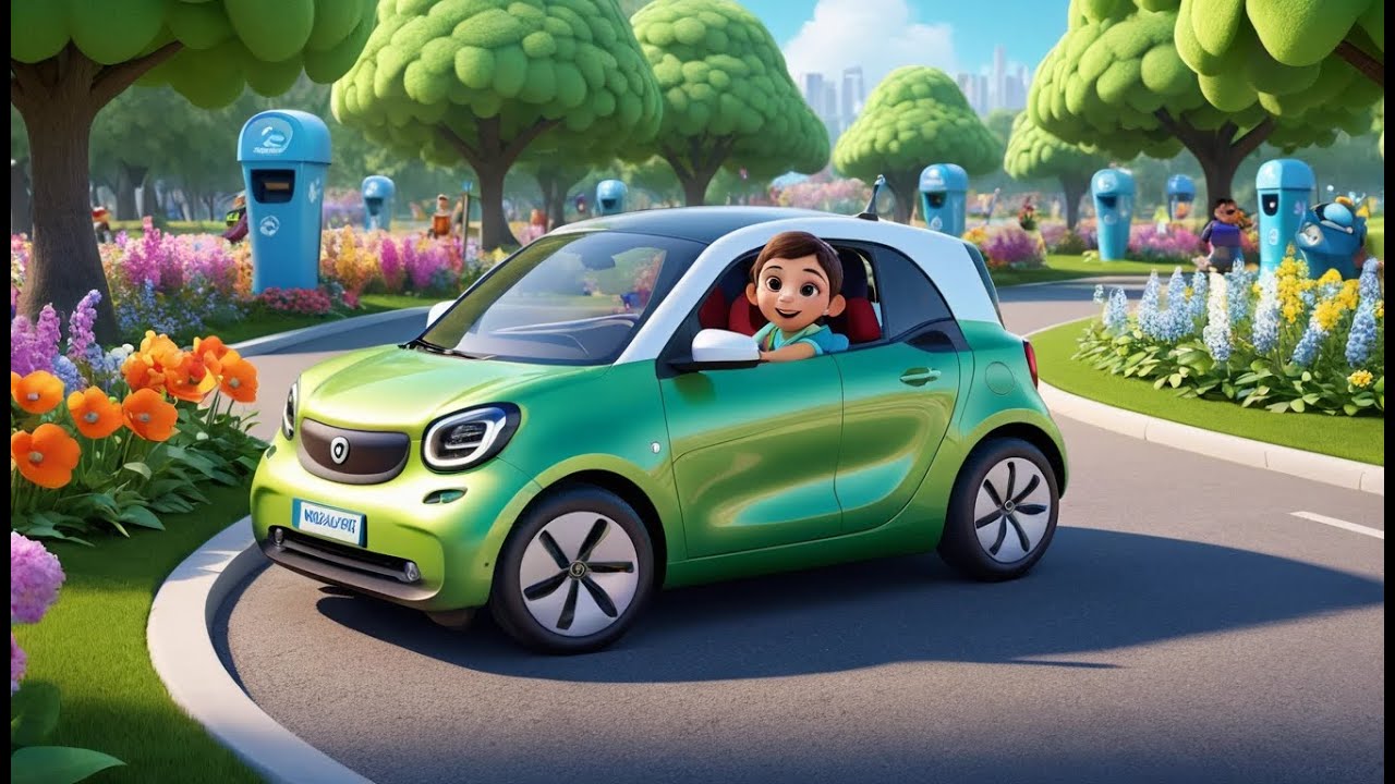 Electric Car, Silent Star | Zoom Quietly Through the City Lights - YouTube