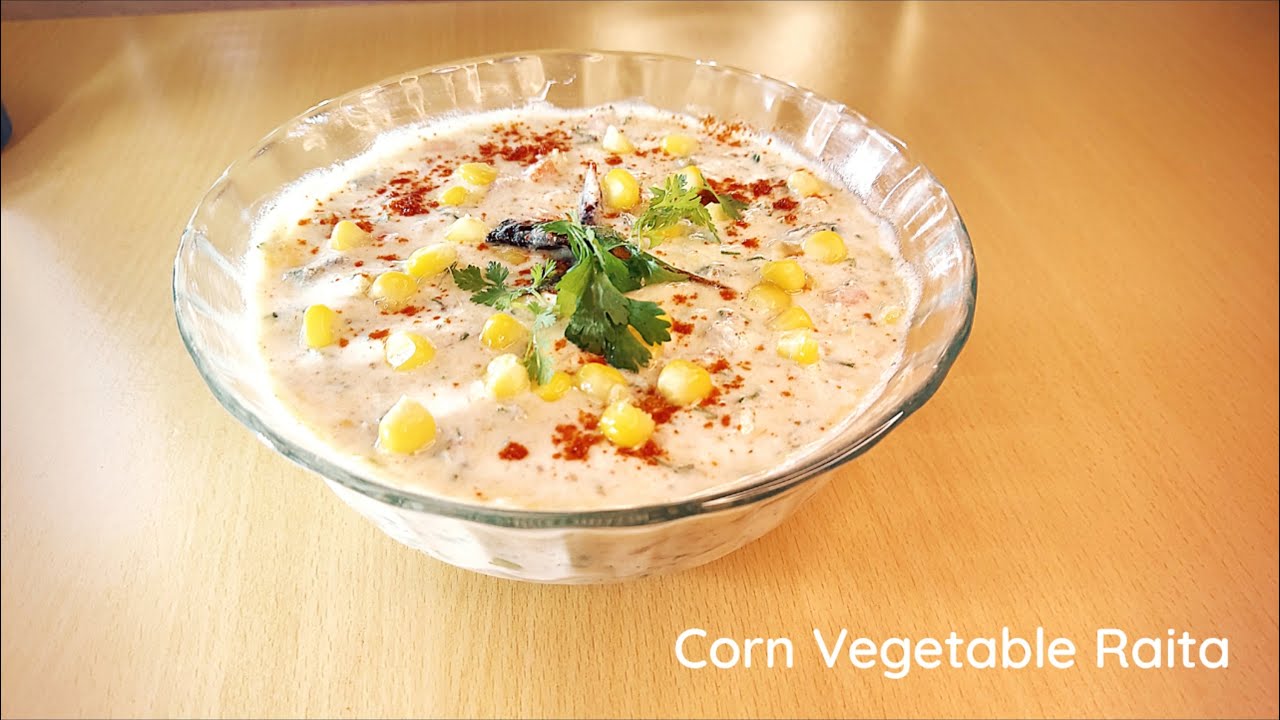 Corn vegetable raita- Recipe | 3 minutes quick and easy recipe - YouTube