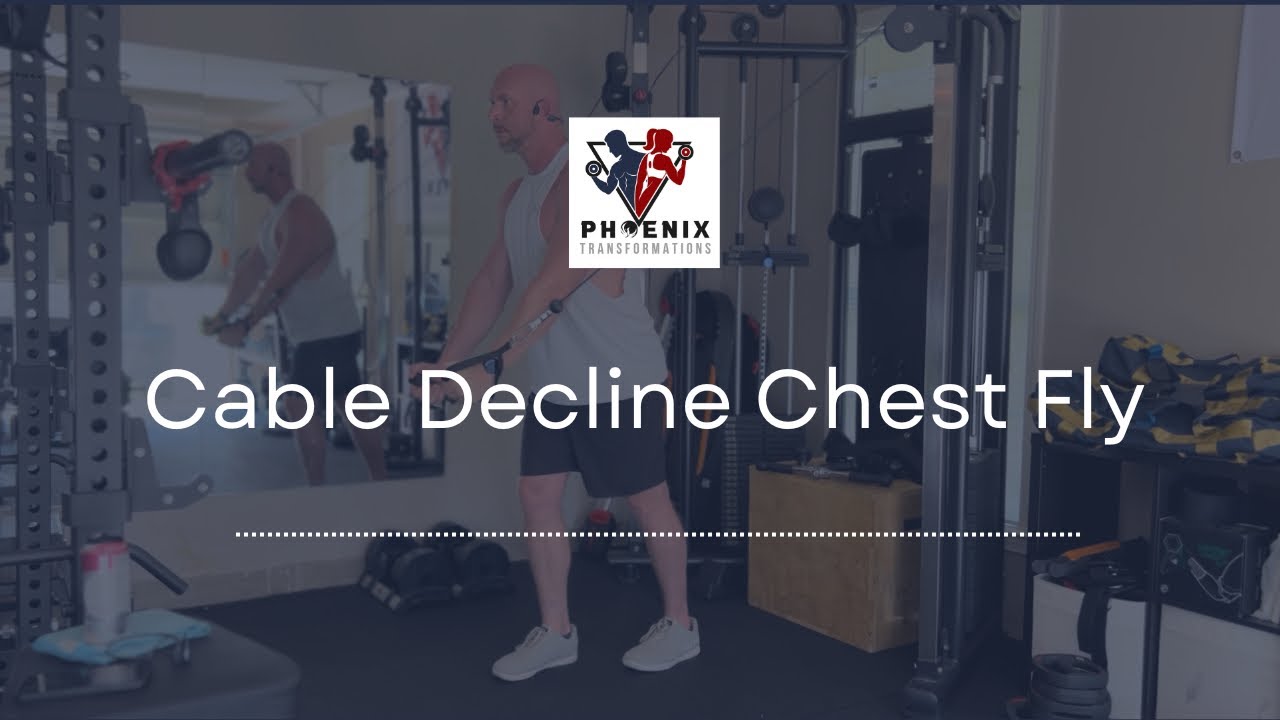 Cable Standing Decline Chest Fly - YouTube